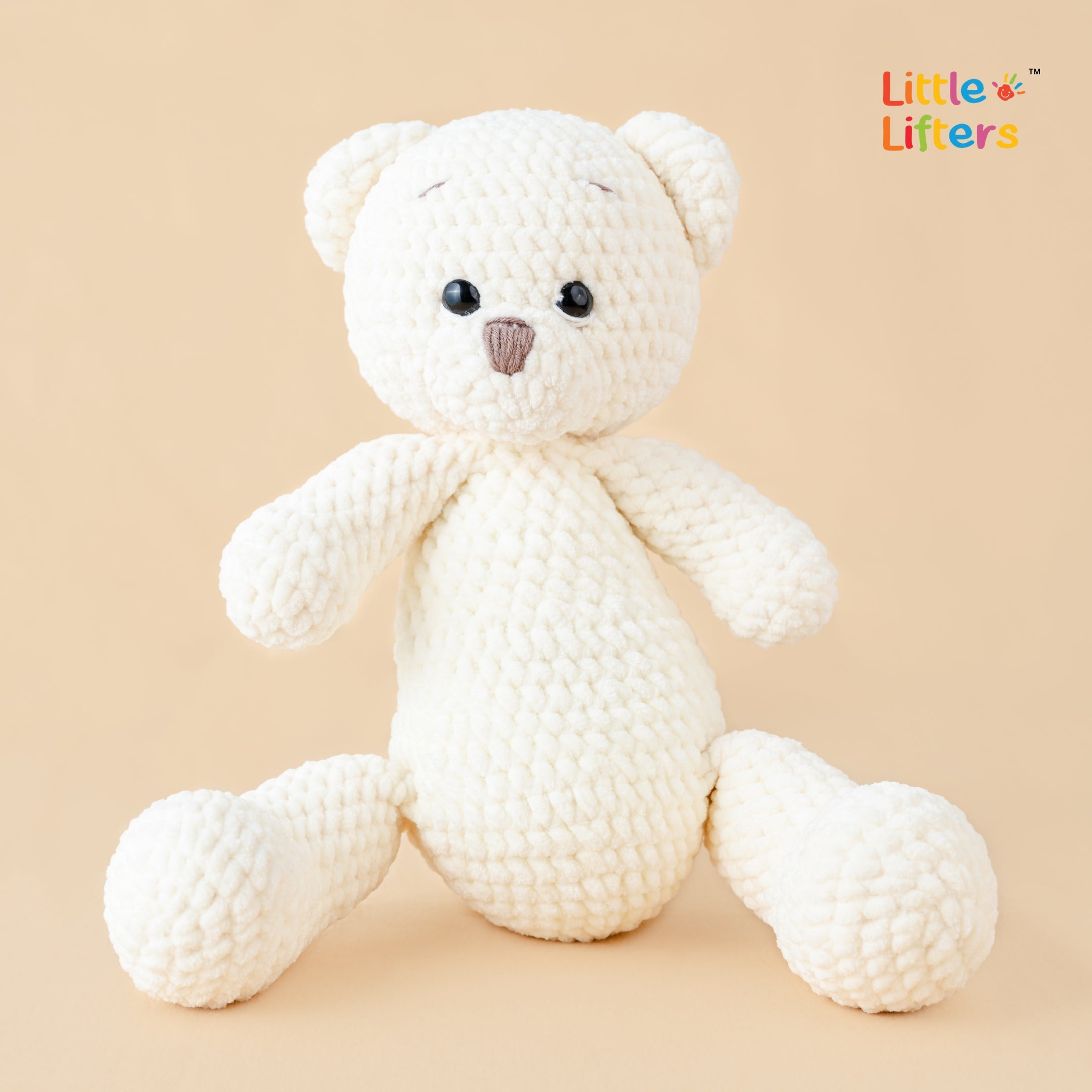 Crochet Teddy - White – Little Lifters